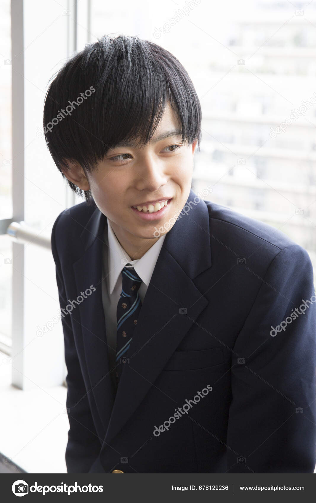 Portrait Asian Student School Uniform — Stock Photo © Paylessimages ...
