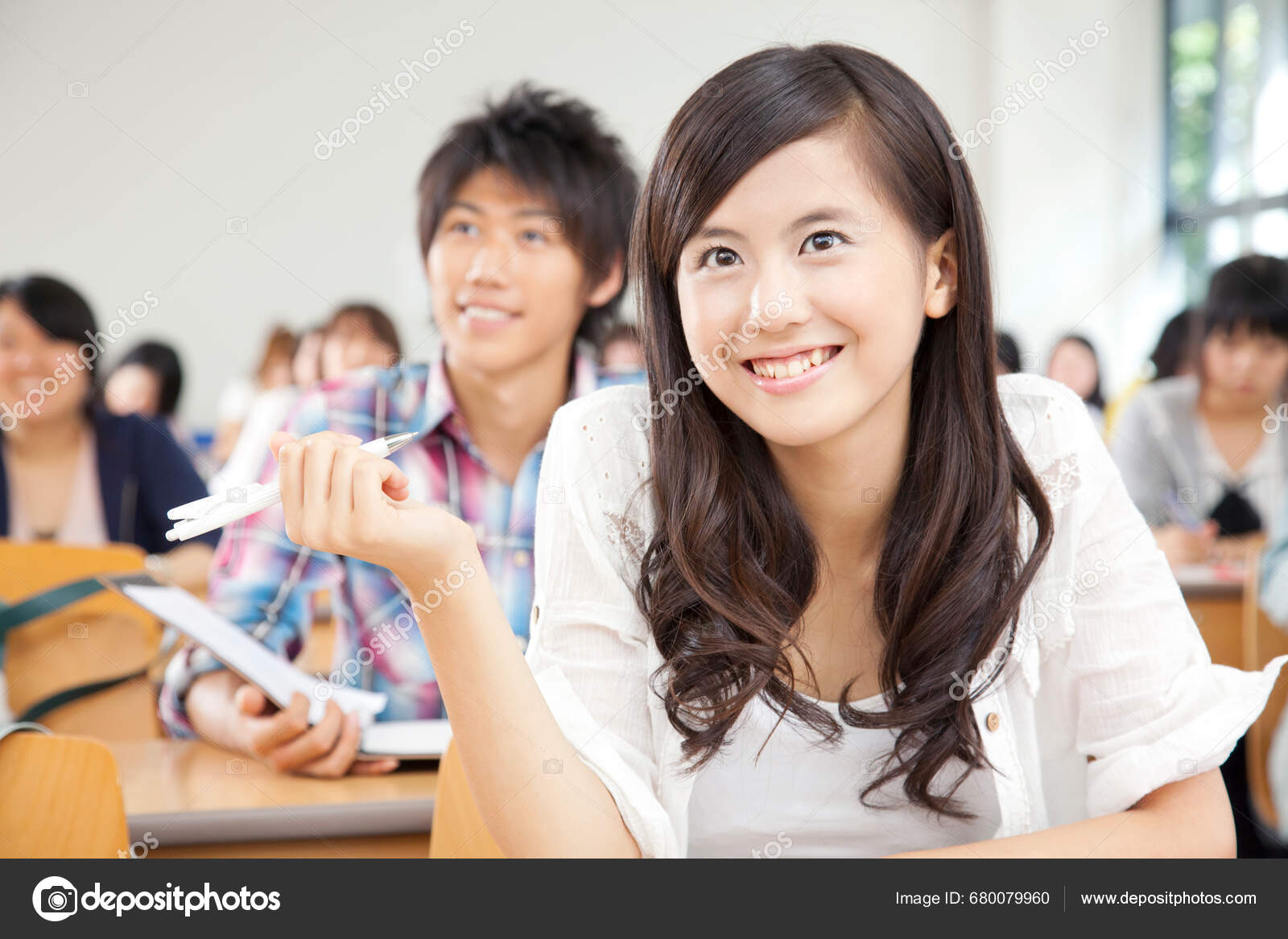 Asian Students University Classroom — Stock Photo © Paylessimages ...