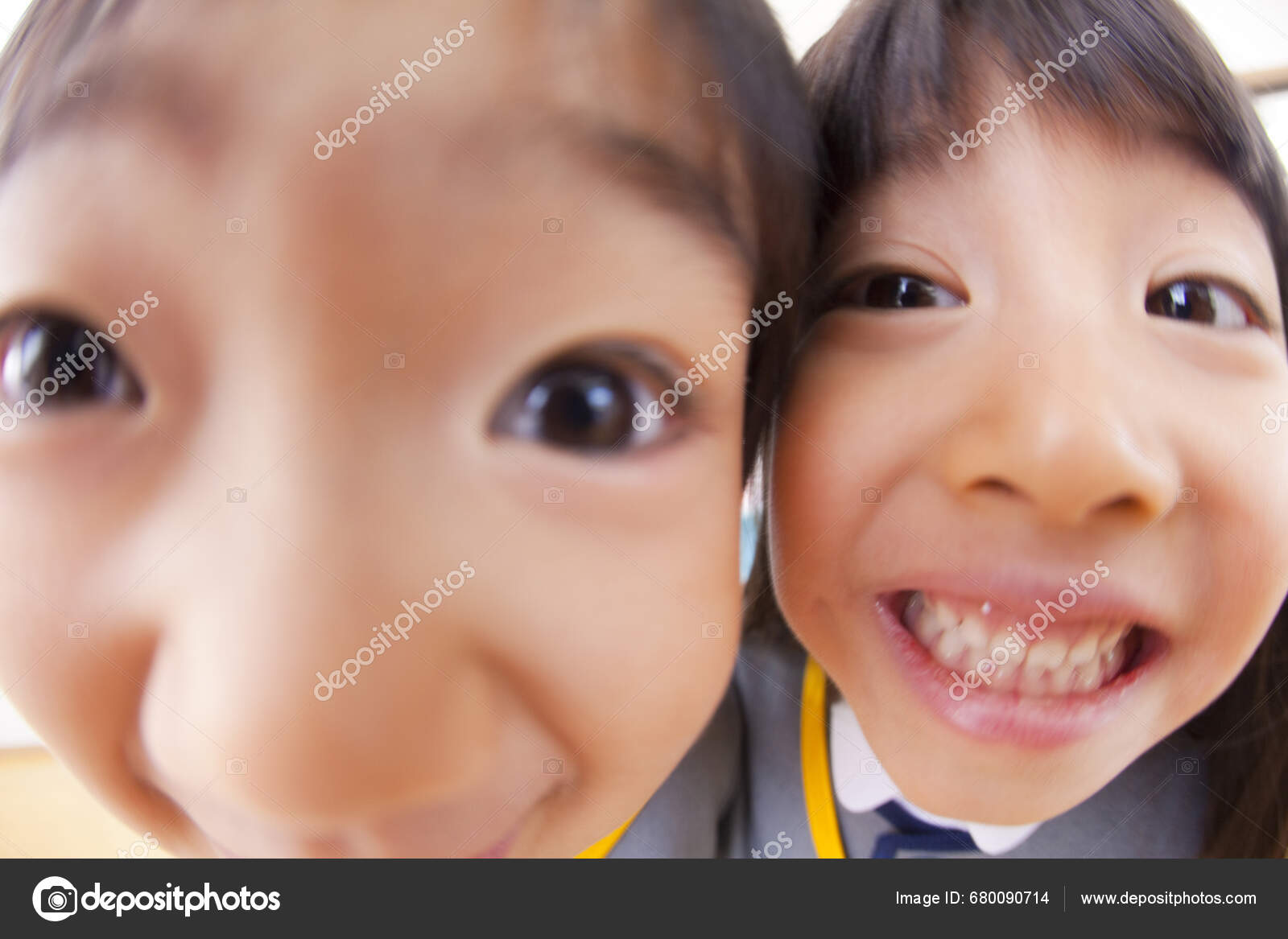 Two Children Smiling Camera — Stock Photo © Paylessimages #680090714