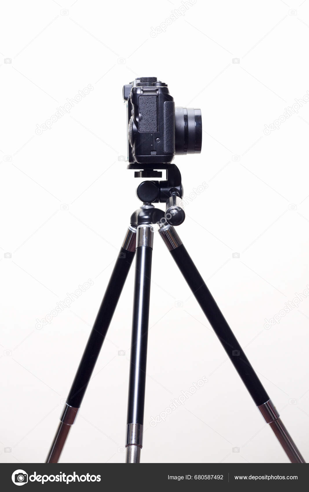 Digital Camera Tripod Isolated White Background — Stock Photo ...