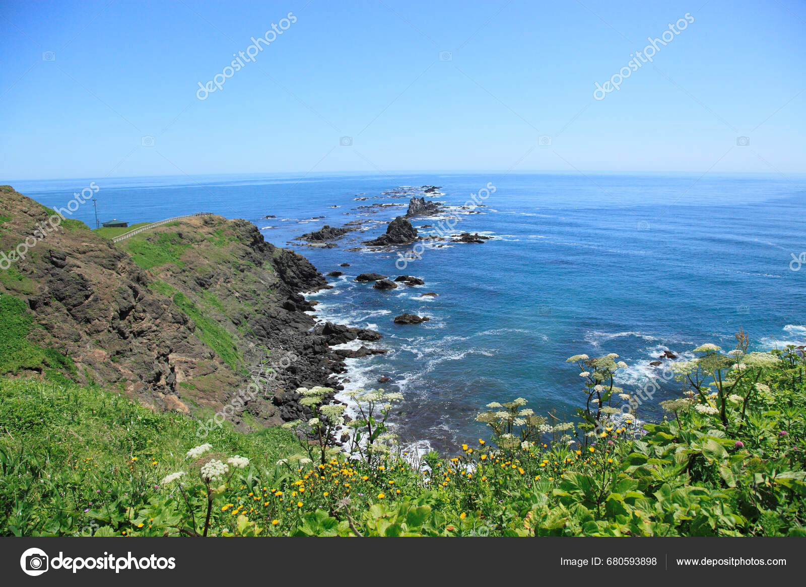 Beautiful Scenery Sea Coast Nature Travel Concept — Stock Photo ...