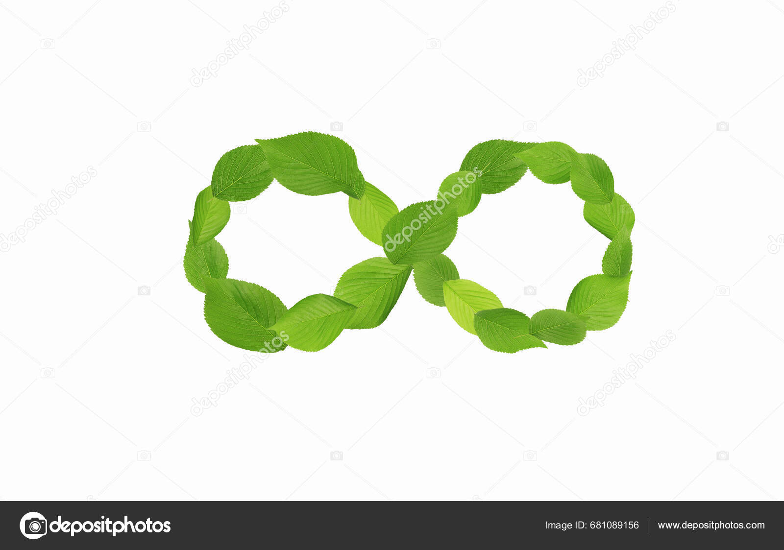 Infinity Sign Made Leaves — Stock Photo © Paylessimages #681089156