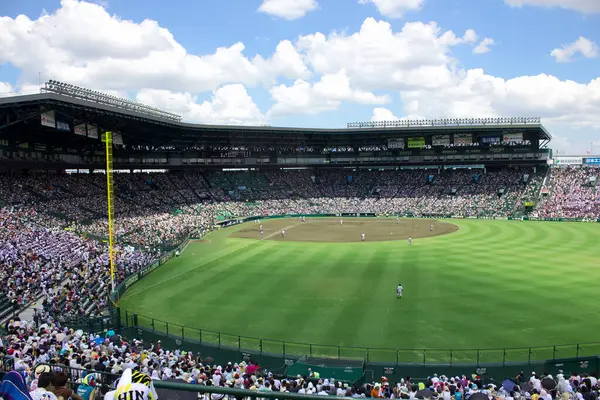 Koshien Stadium Baseball Game Hyogo Japan — Stock Editorial Photo ...