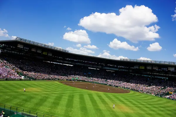 Koshien Stadium Baseball Game Hyogo Japan — Stock Editorial Photo ...