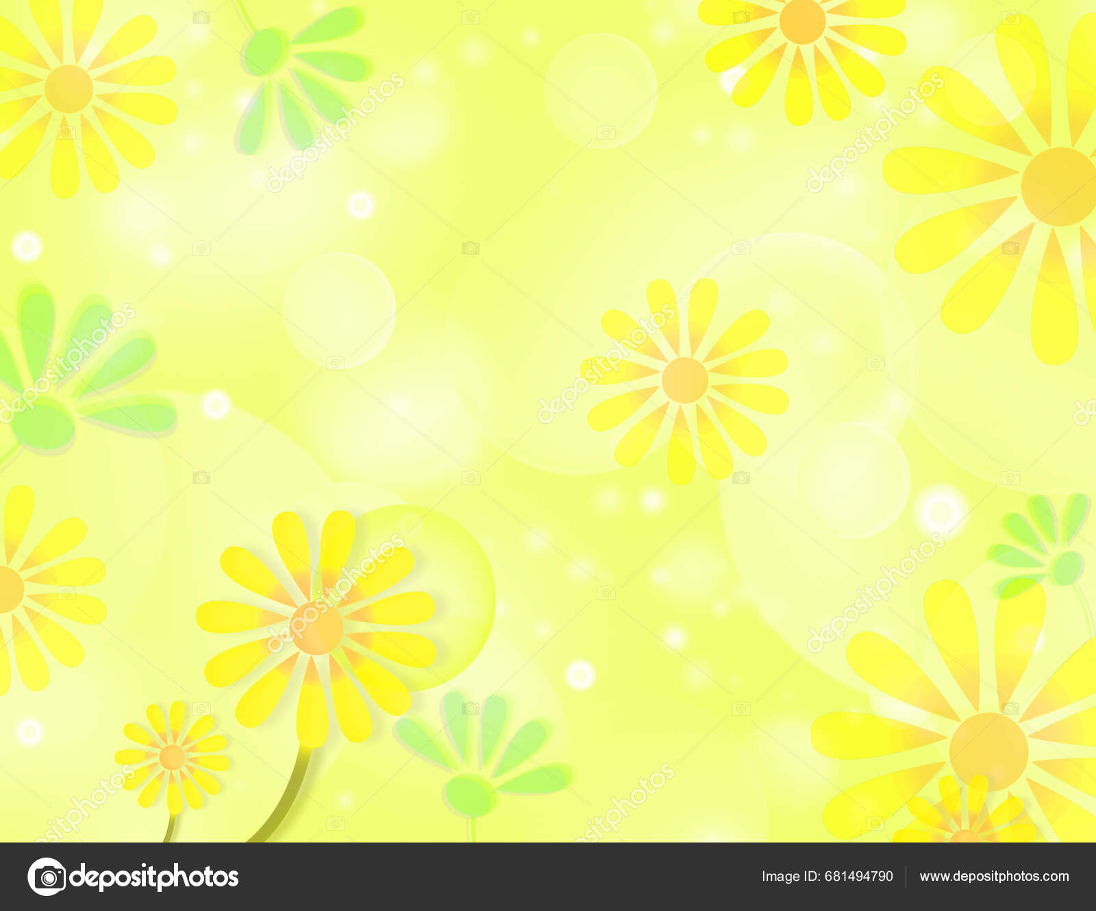 Bright Spring Yellow Background Flowers — Stock Photo © Paylessimages ...