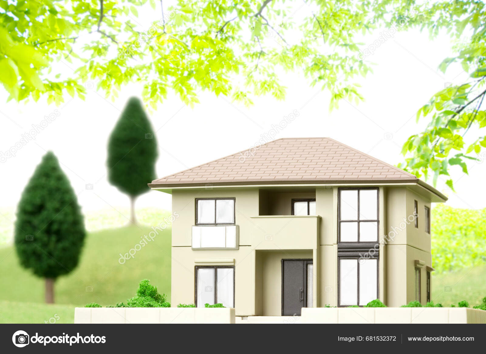 Rendering Small House Model — Stock Photo © Paylessimages #681532372