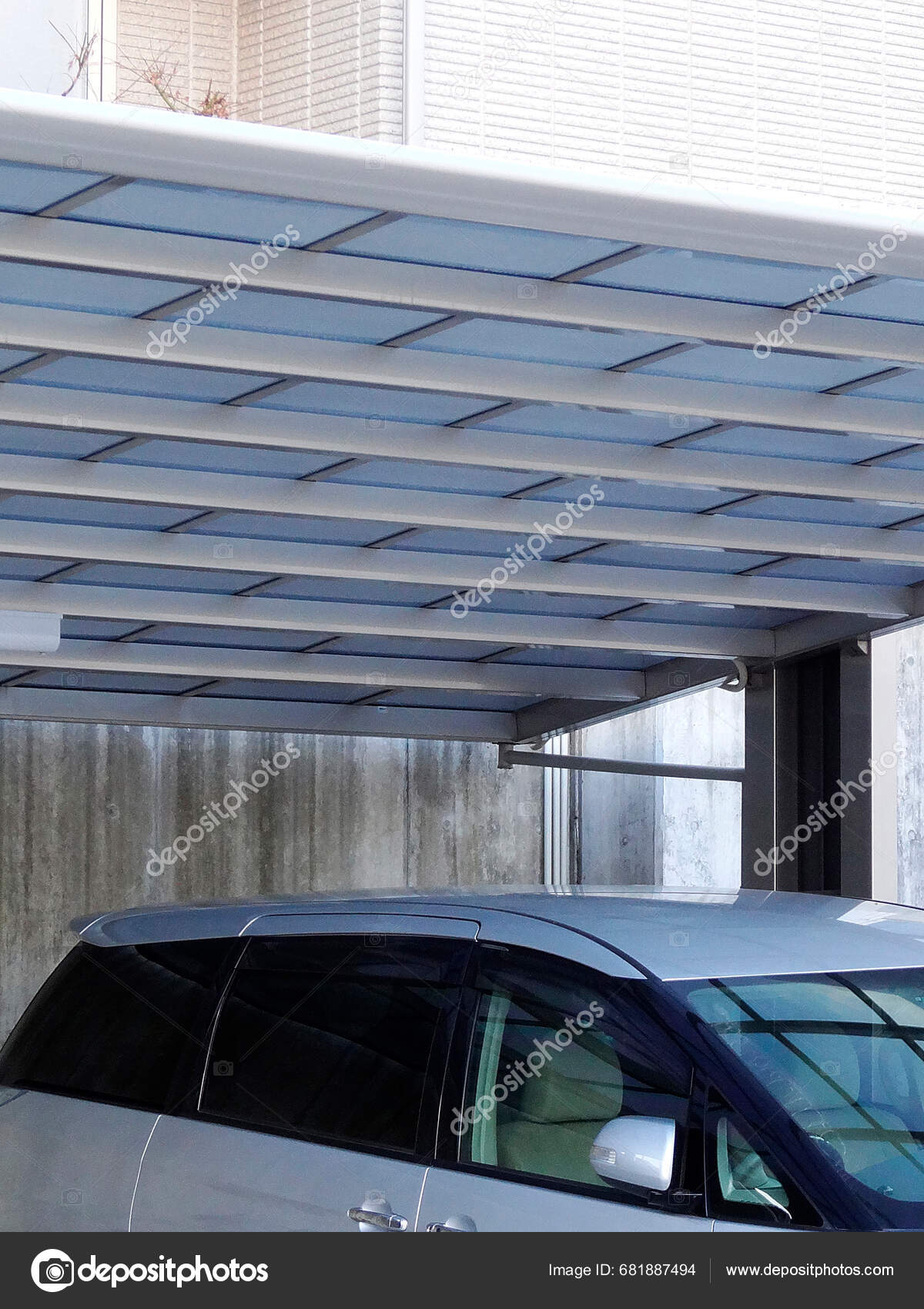 Modern Car Roof Blue Sky Background — Stock Photo © Paylessimages ...