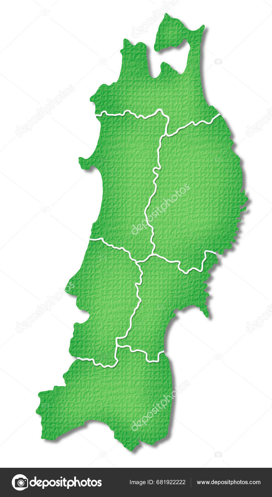 Mapa Del País Seleccionado Sobre Fondo Blanco — Foto de stock ...