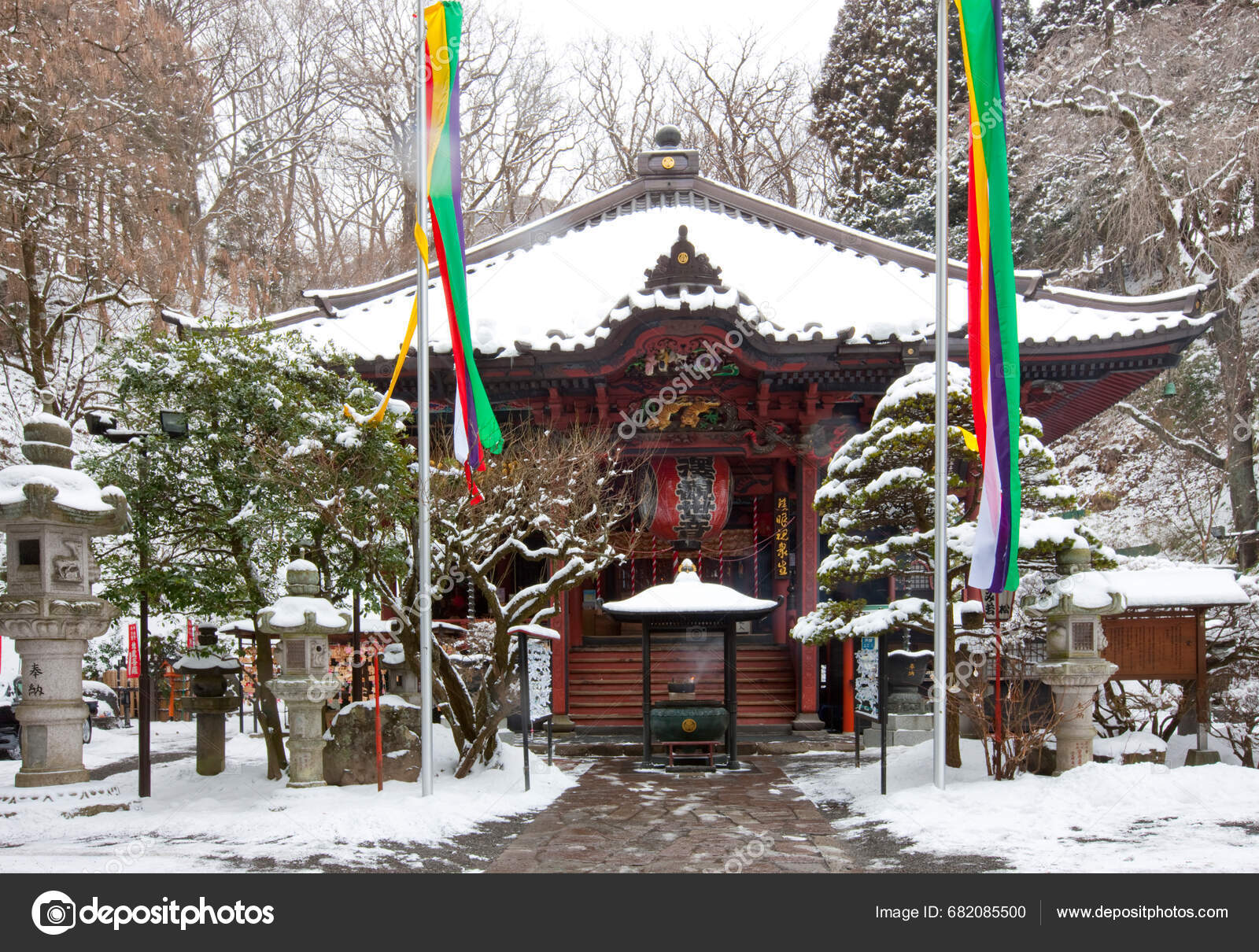 View Temple Building Traditional Japanese Architecture — Stock Photo ...