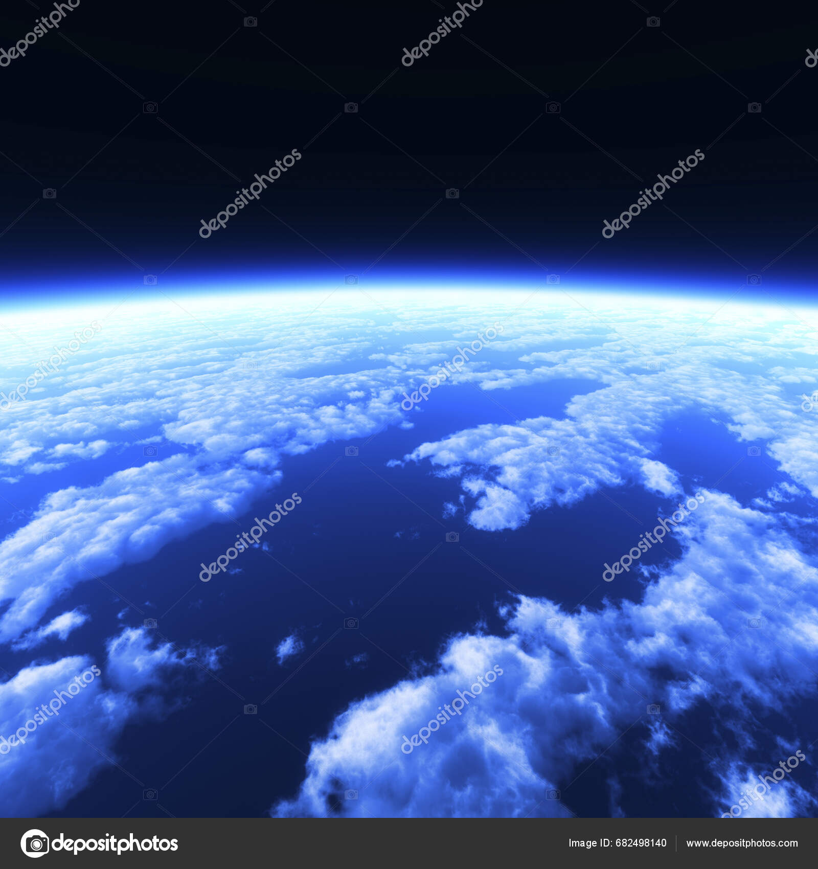 Blue Planet Earth Clouds Deep Space — Stock Photo © Paylessimages ...