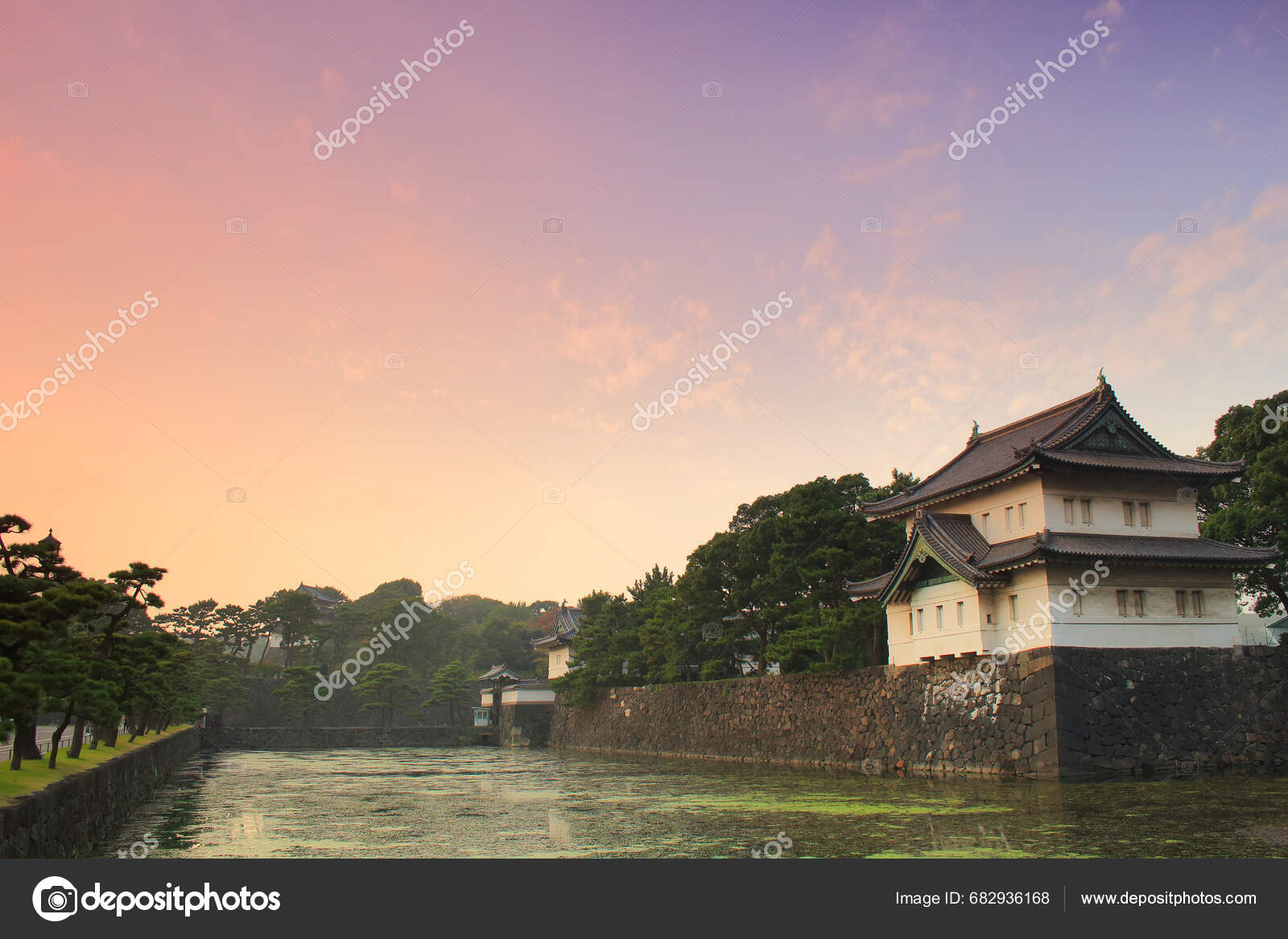 Japanese Style Fort Located Imperial Palace Tokyo — Stock Photo ...