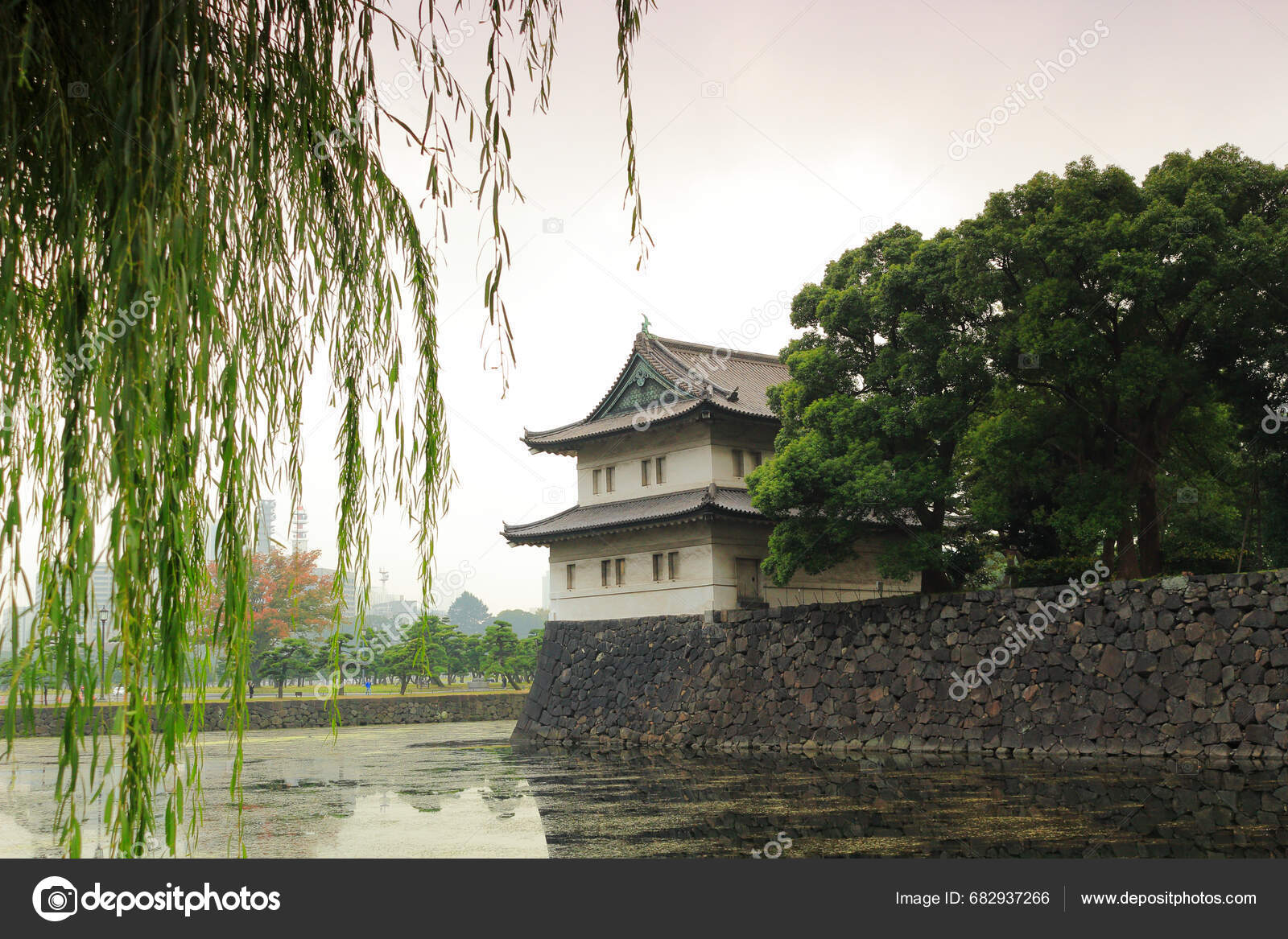 Japanese Style Fort Located Imperial Palace Tokyo — Stock Photo ...