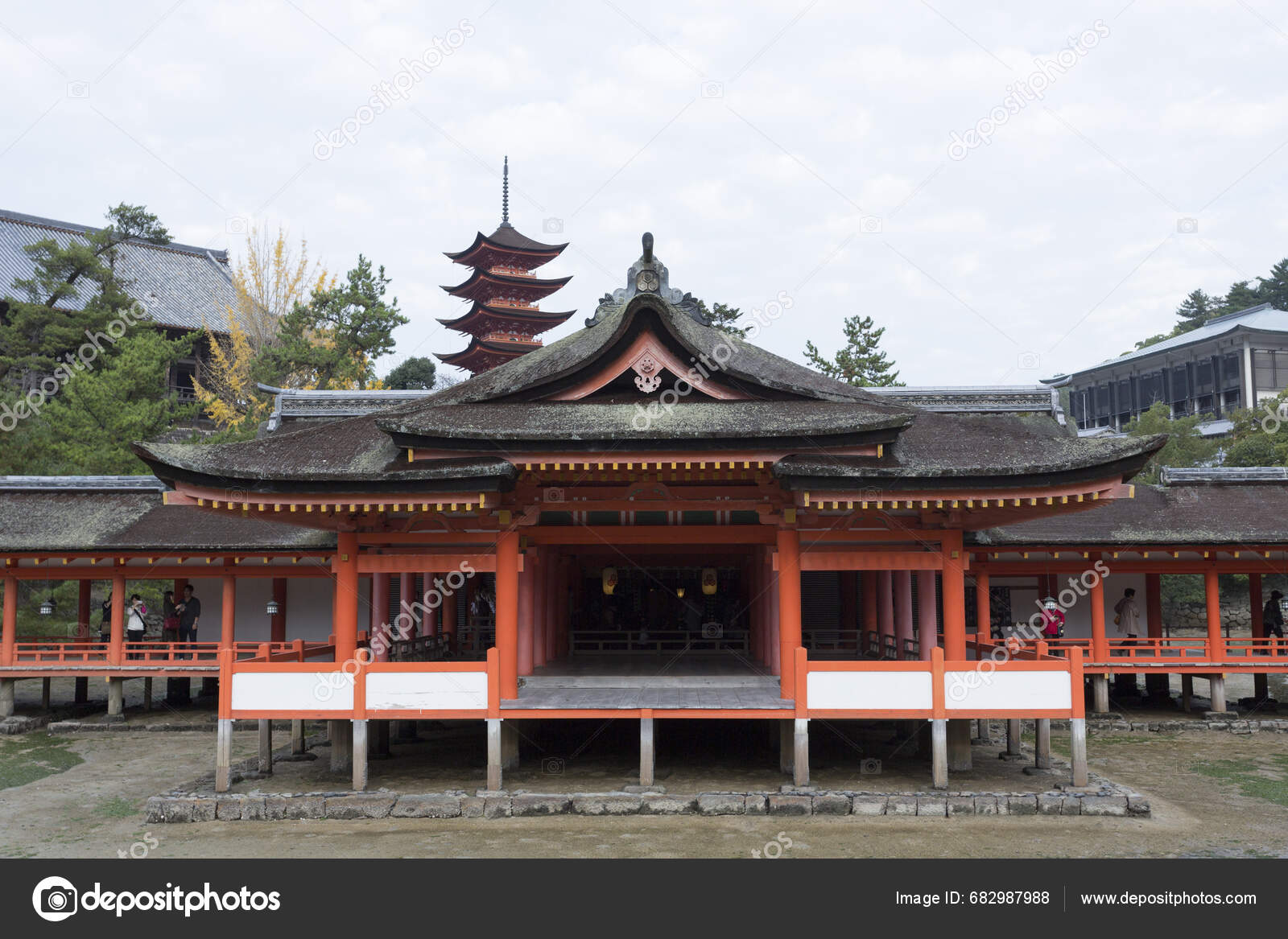 View Temple Building Traditional Japanese Architecture — Stock Photo ...