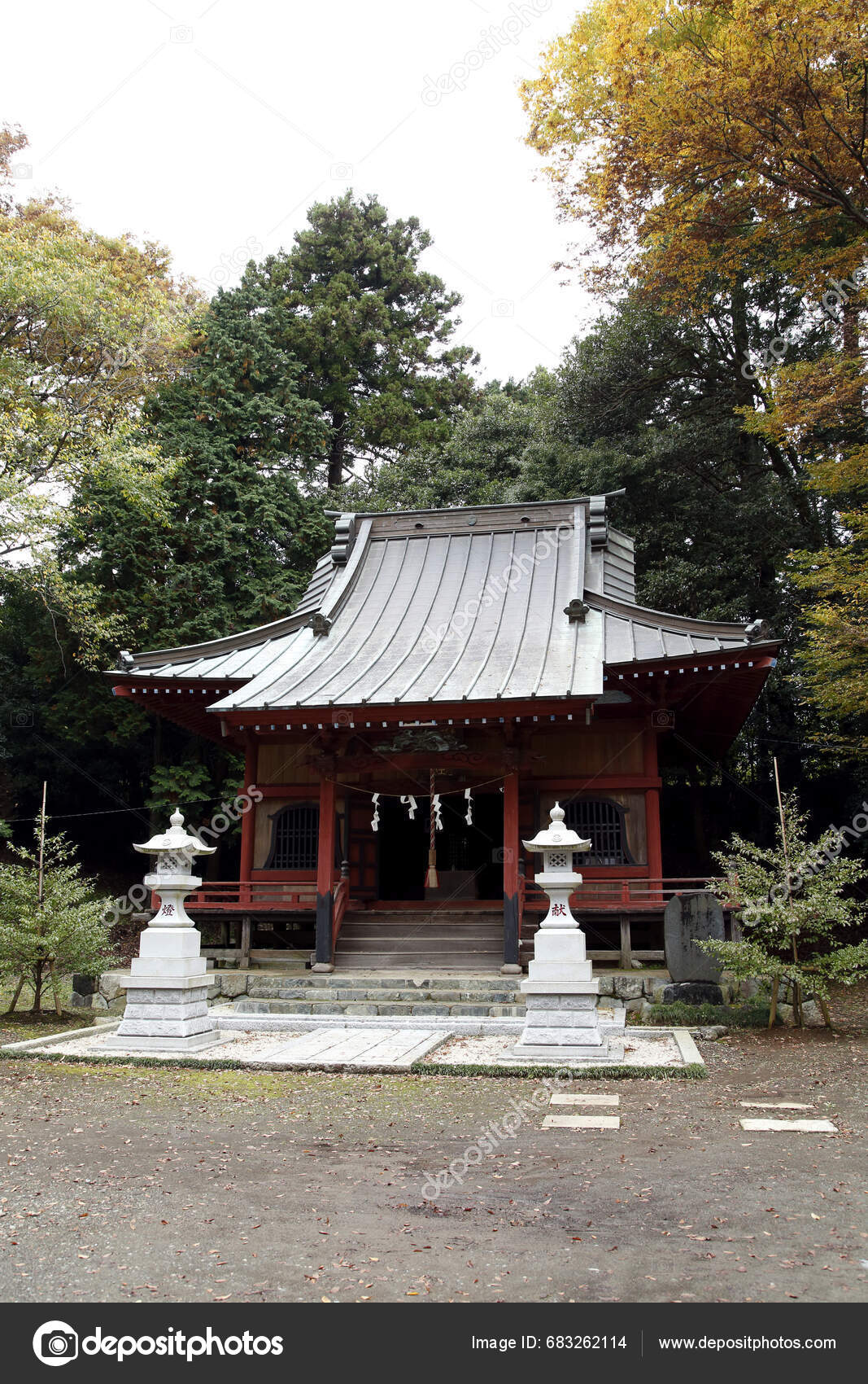 View Temple Building Traditional Japanese Architecture — Stock Photo ...