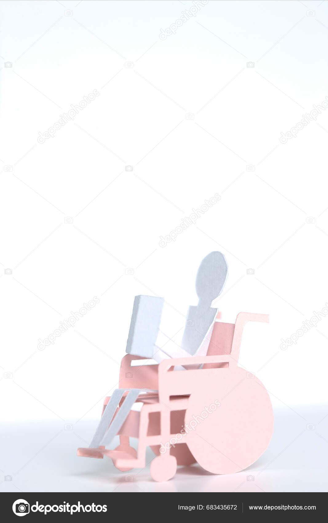 Cut Out Paper Human Figure Wheelchair — Stock Photo © Paylessimages ...