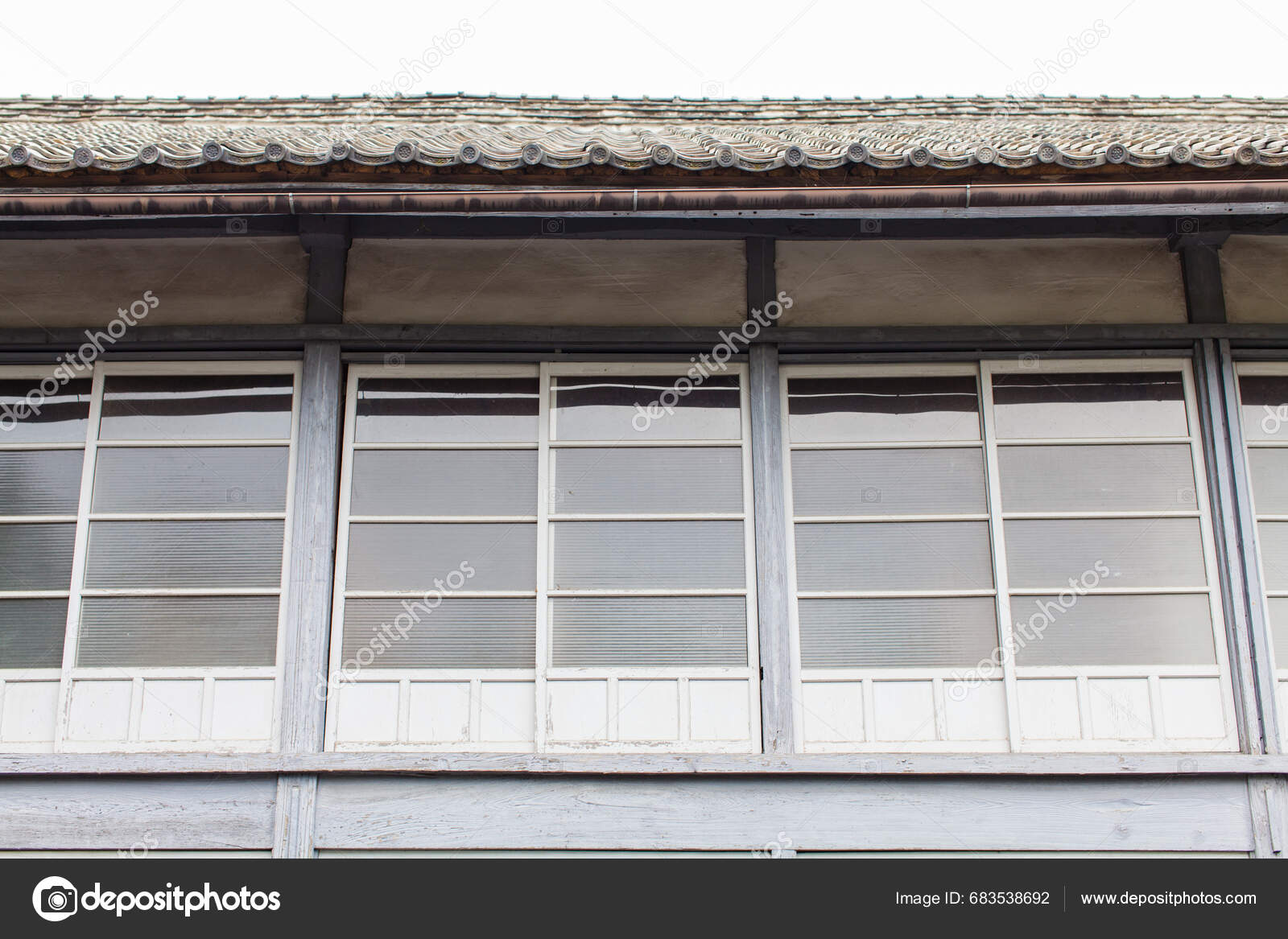 Big Windows Old Tomioka Silk Mill Gunma Japan Unesco World — Stock ...