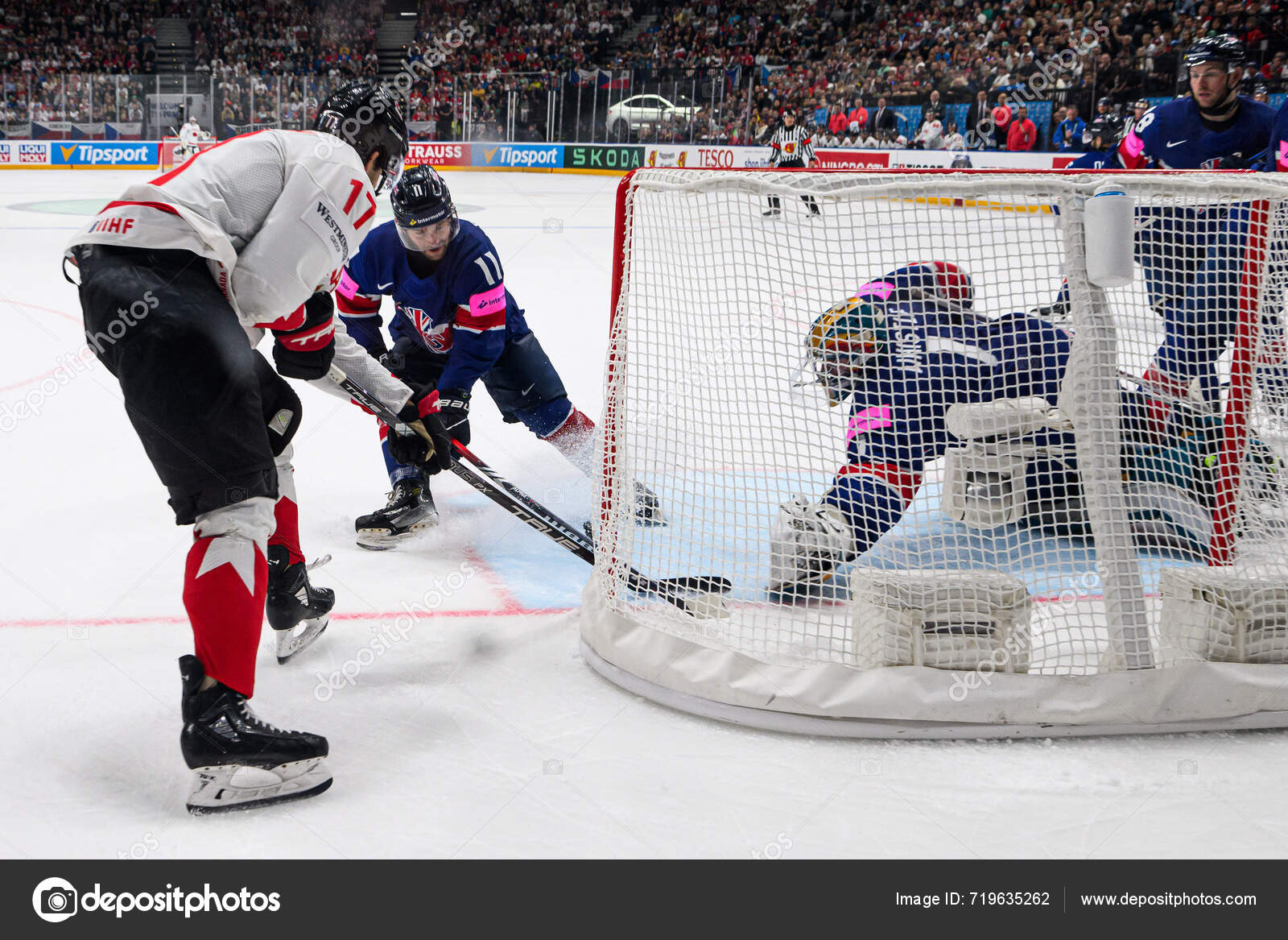 Prague Czech Republic May 2024 Ice Hockey Game Iihf 2024 — Stock ...