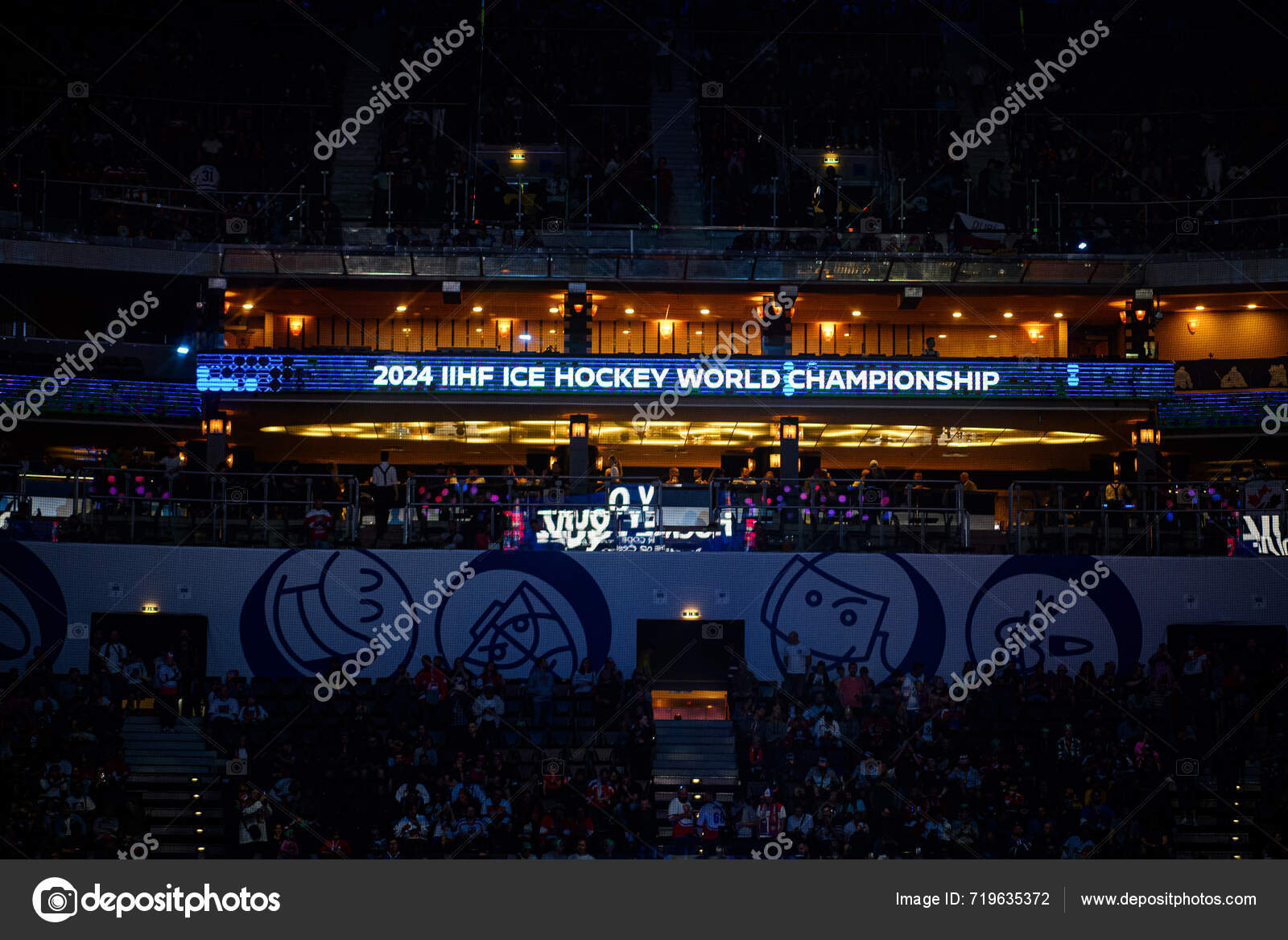 Prague Czech Republic May 2024 Ice Hockey Game Iihf 2024 — Stock ...