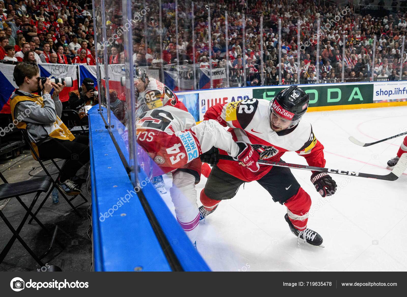 Prague Czech Republic May 2024 Ice Hockey Game Iihf 2024 — Stock ...