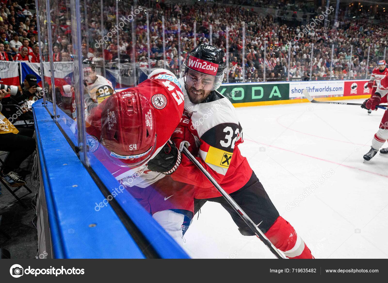 Prague Czech Republic May 2024 Ice Hockey Game Iihf 2024 — Stock ...