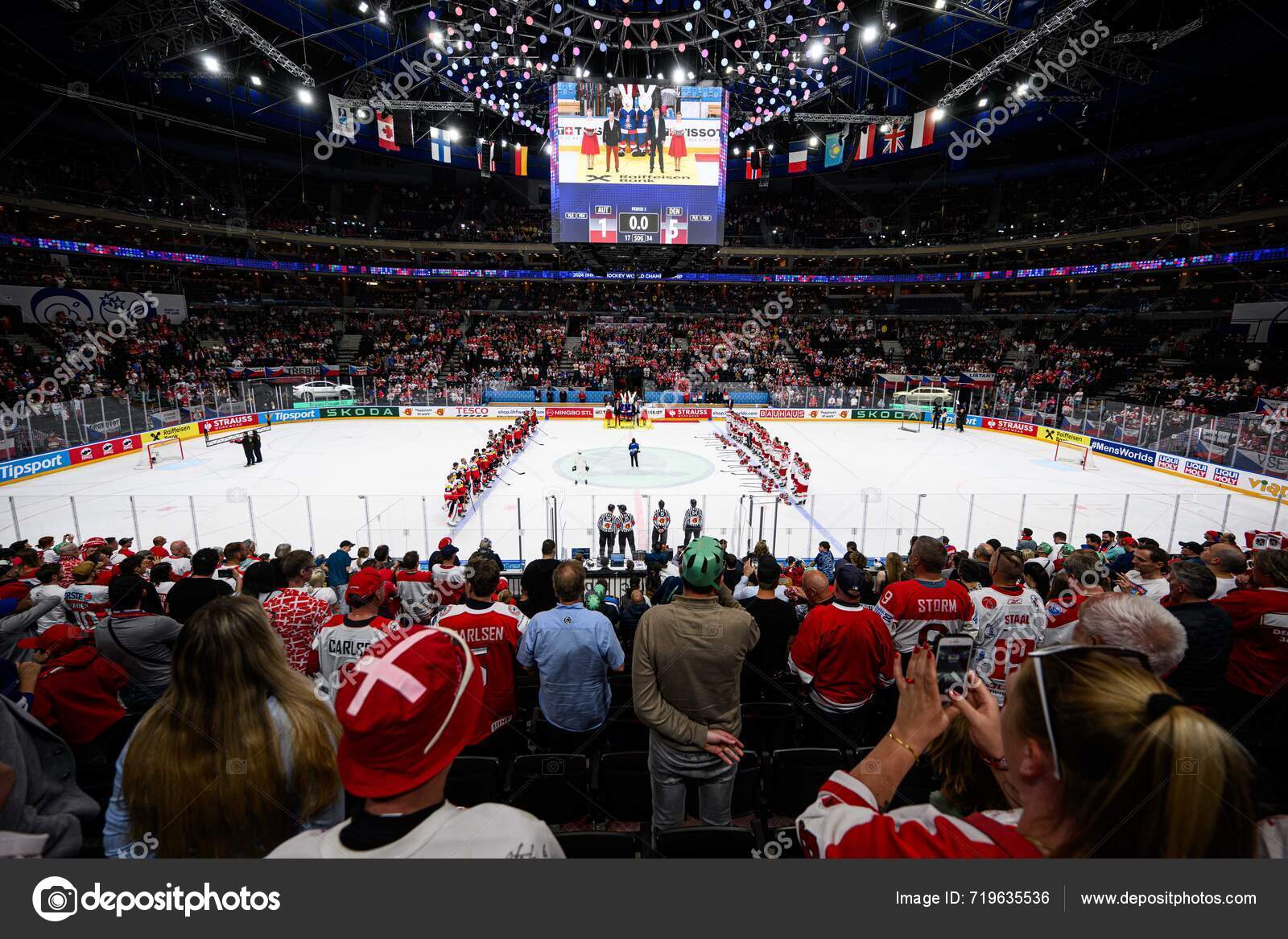 Prague Czech Republic May 2024 Ice Hockey Game Iihf 2024 — Stock ...