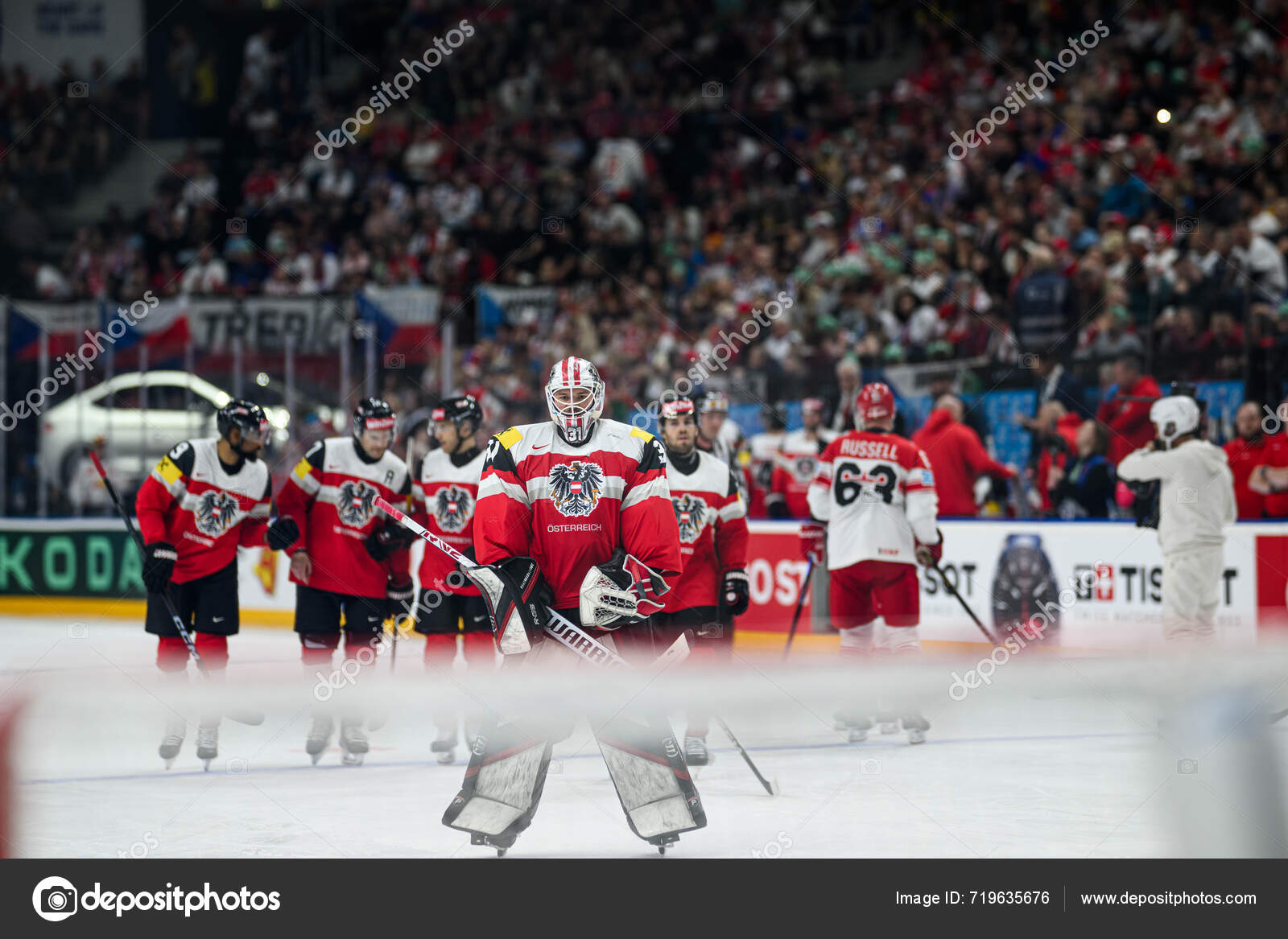 Prague Czech Republic May 2024 Ice Hockey Game Iihf 2024 — Stock ...
