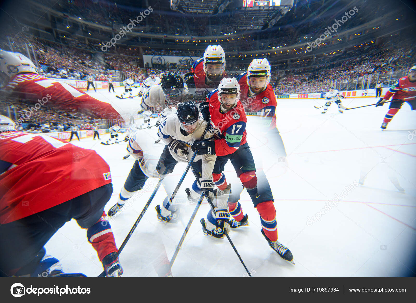 Prague Czech Republic May 2024 Ice Hockey Game Iihf 2024 — Stock ...