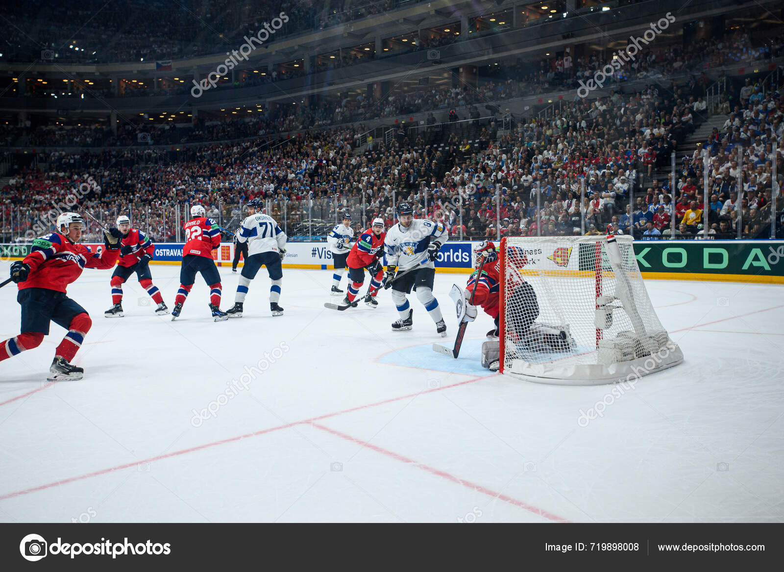 Prague Czech Republic May 2024 Ice Hockey Game Iihf 2024 — Stock ...