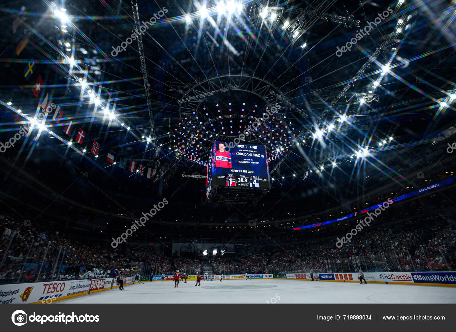 Prague Czech Republic May 2024 Ice Hockey Game Iihf 2024 — Stock ...