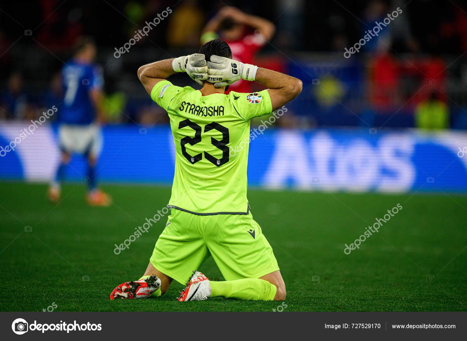 Dortmund Tyskland Juni 2024 Thomas Strakosha Fotbollsmatchen Euro 2024 ...
