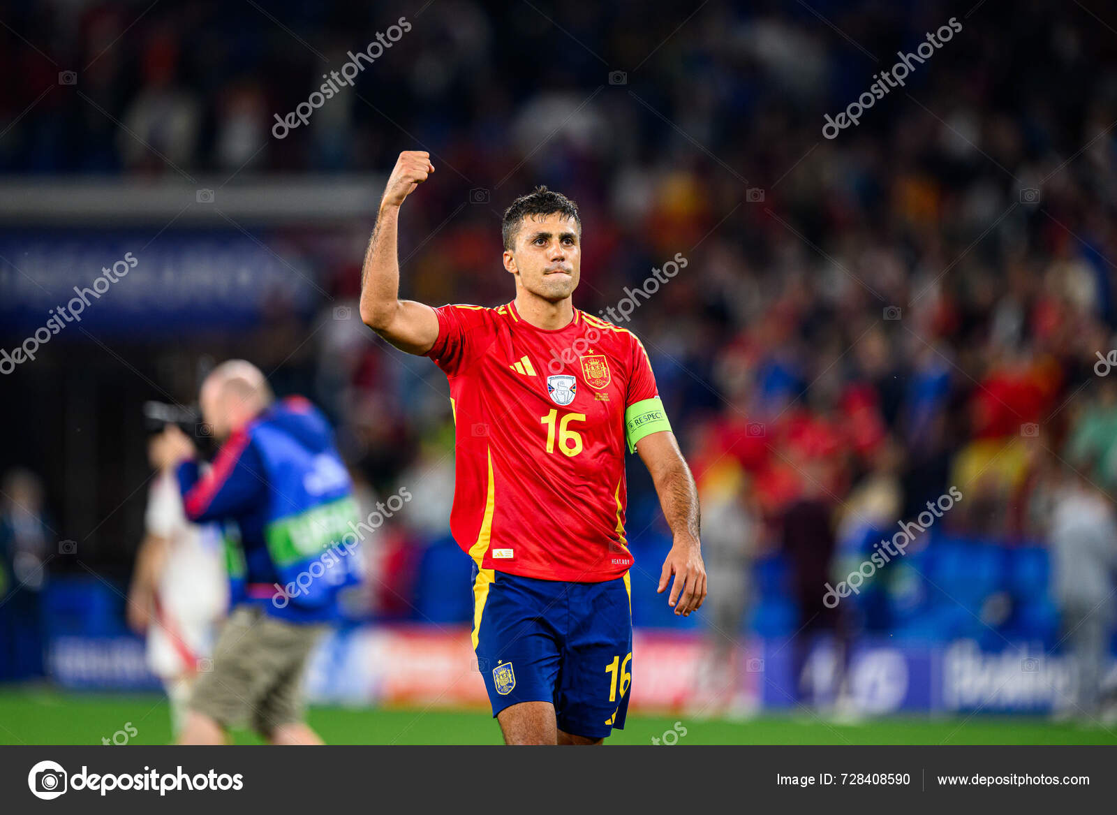 Gelsenkirchen Germany June 2024 Rodri Football Match Euro 2024 Spain ...