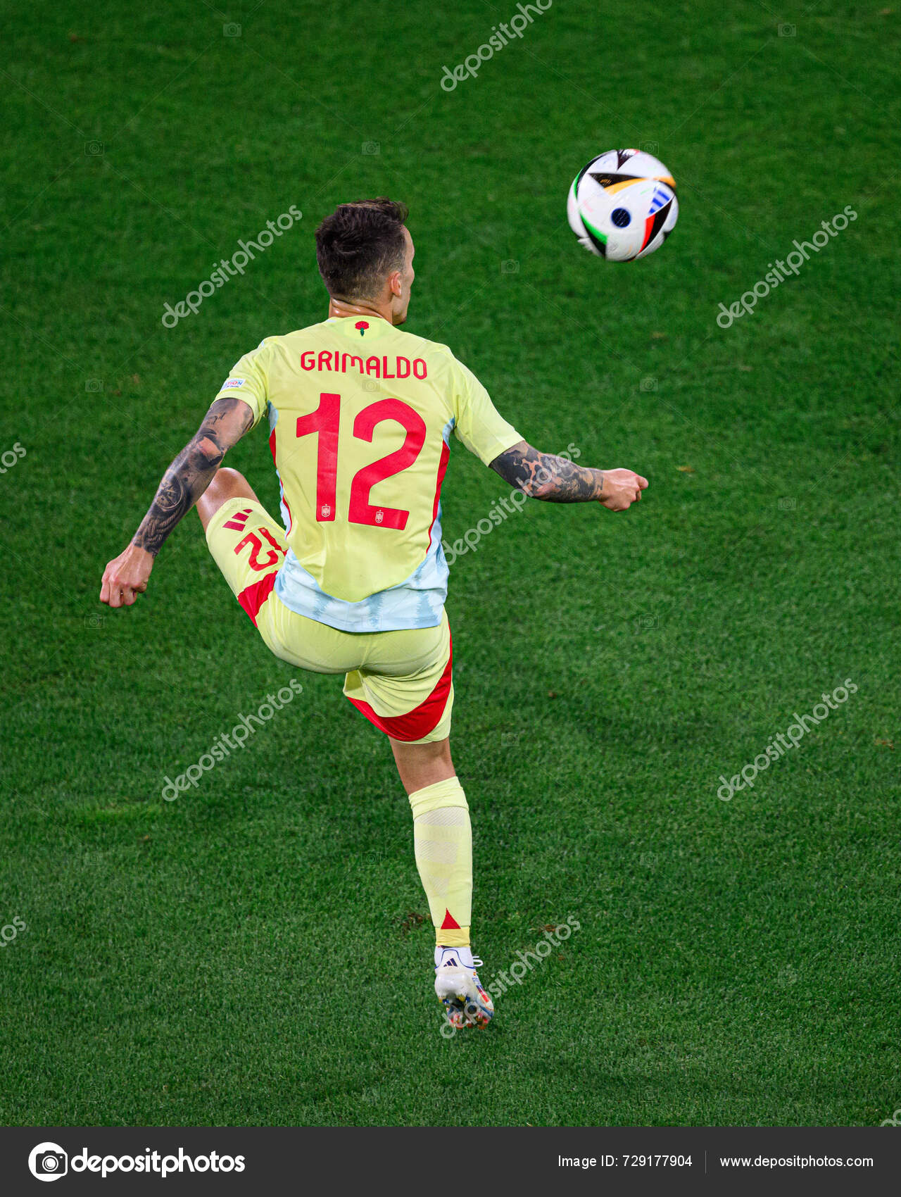 Duesseldorf Germany June 2024 Alex Grimaldo Football Match Euro 2024 ...