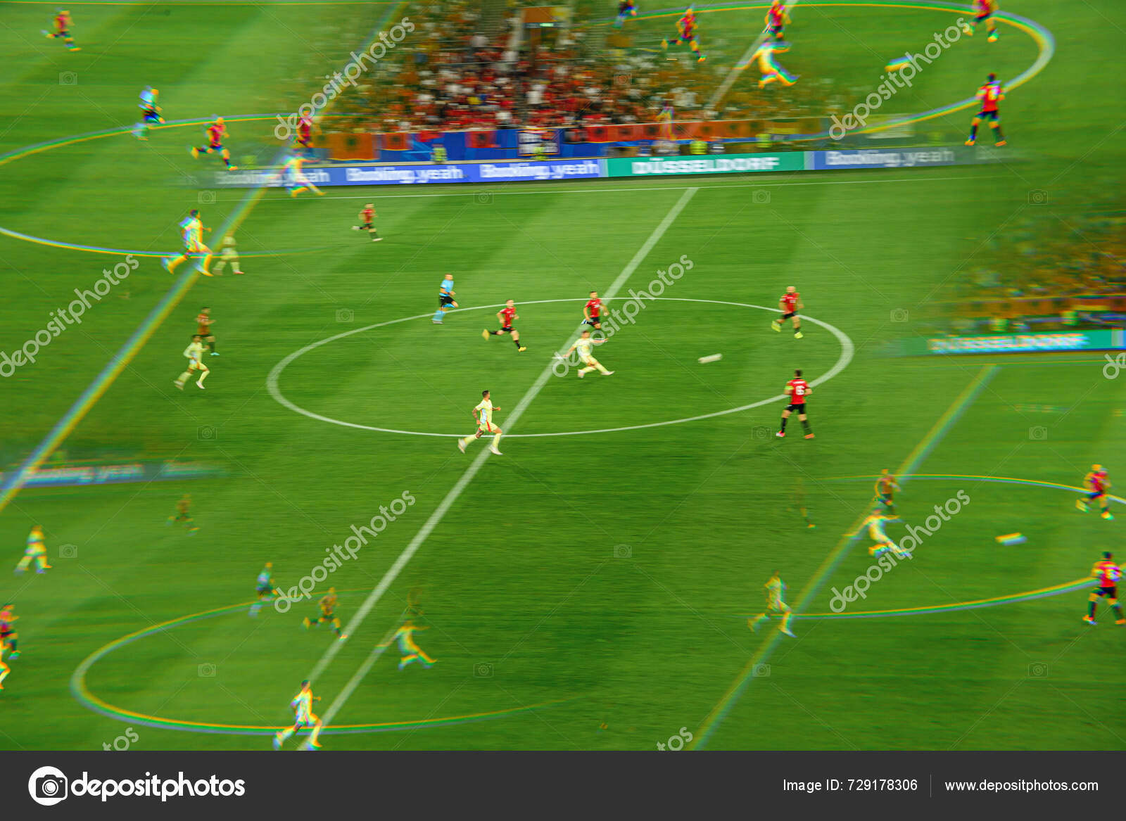 Duesseldorf Saksa 2024 Euro 2024 Albanian Jalkapallo Ottelu Vastaan ...