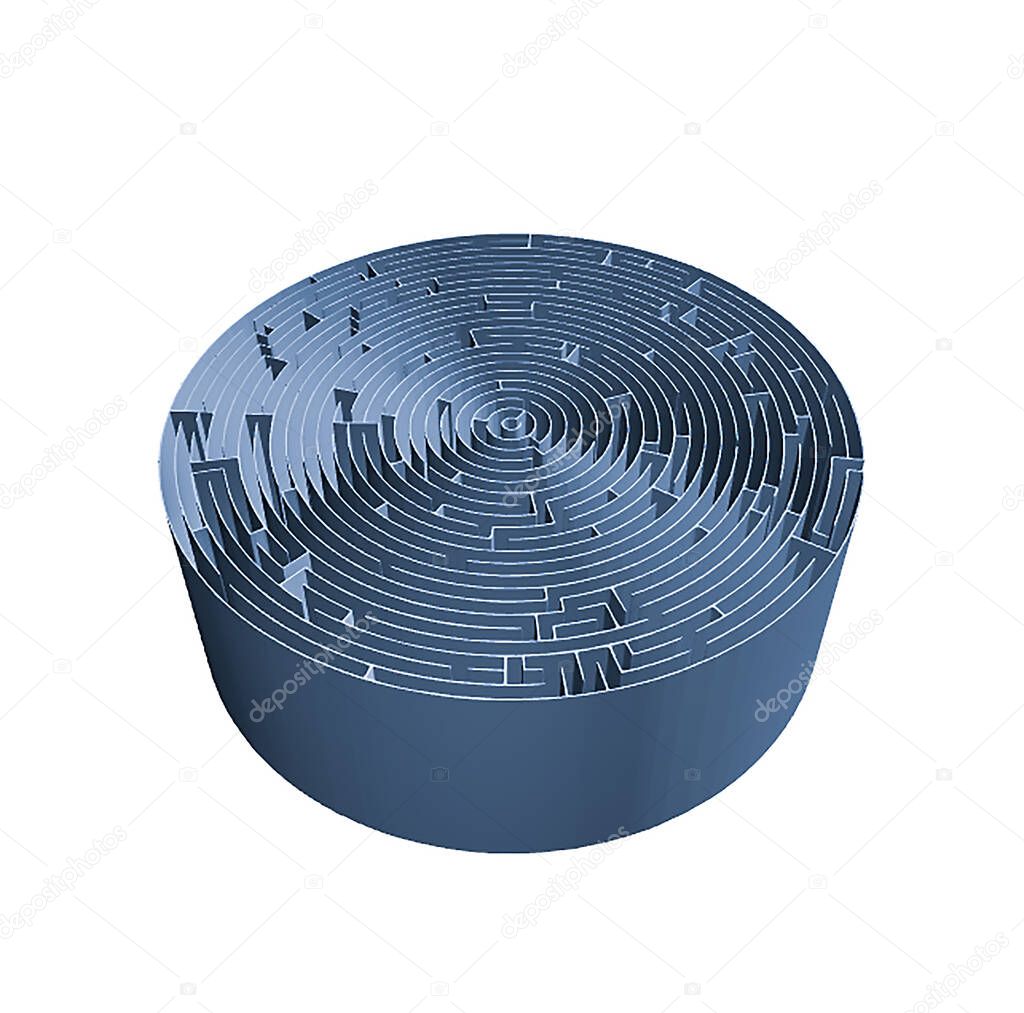 Dibujo colorido con patrón de laberinto, diseñado con bolígrafos y ...