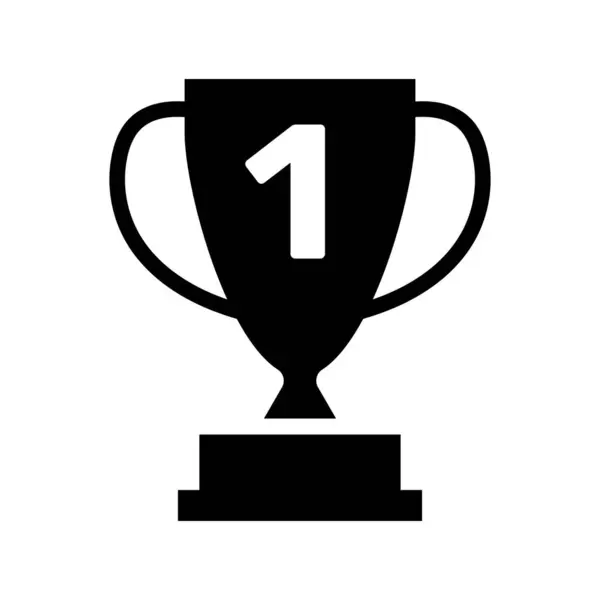 Trophy Icon Vector Illustration Isolated White Background Stock Vector ...