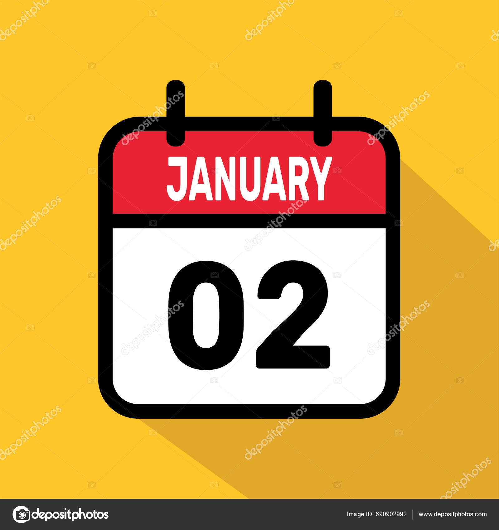 Calendar January Vector Illustration Background Design Stock Vector by ...