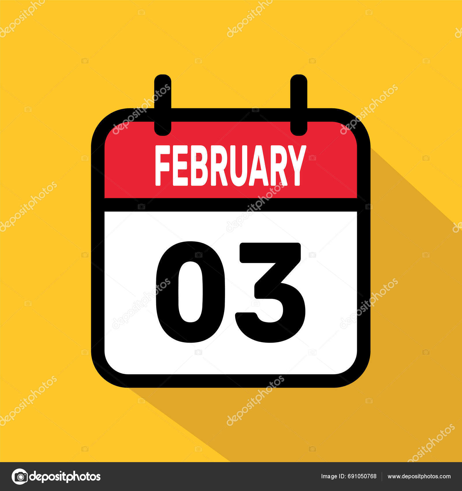 February Calendar Vector Illustration Background Design Stock Vector by ...