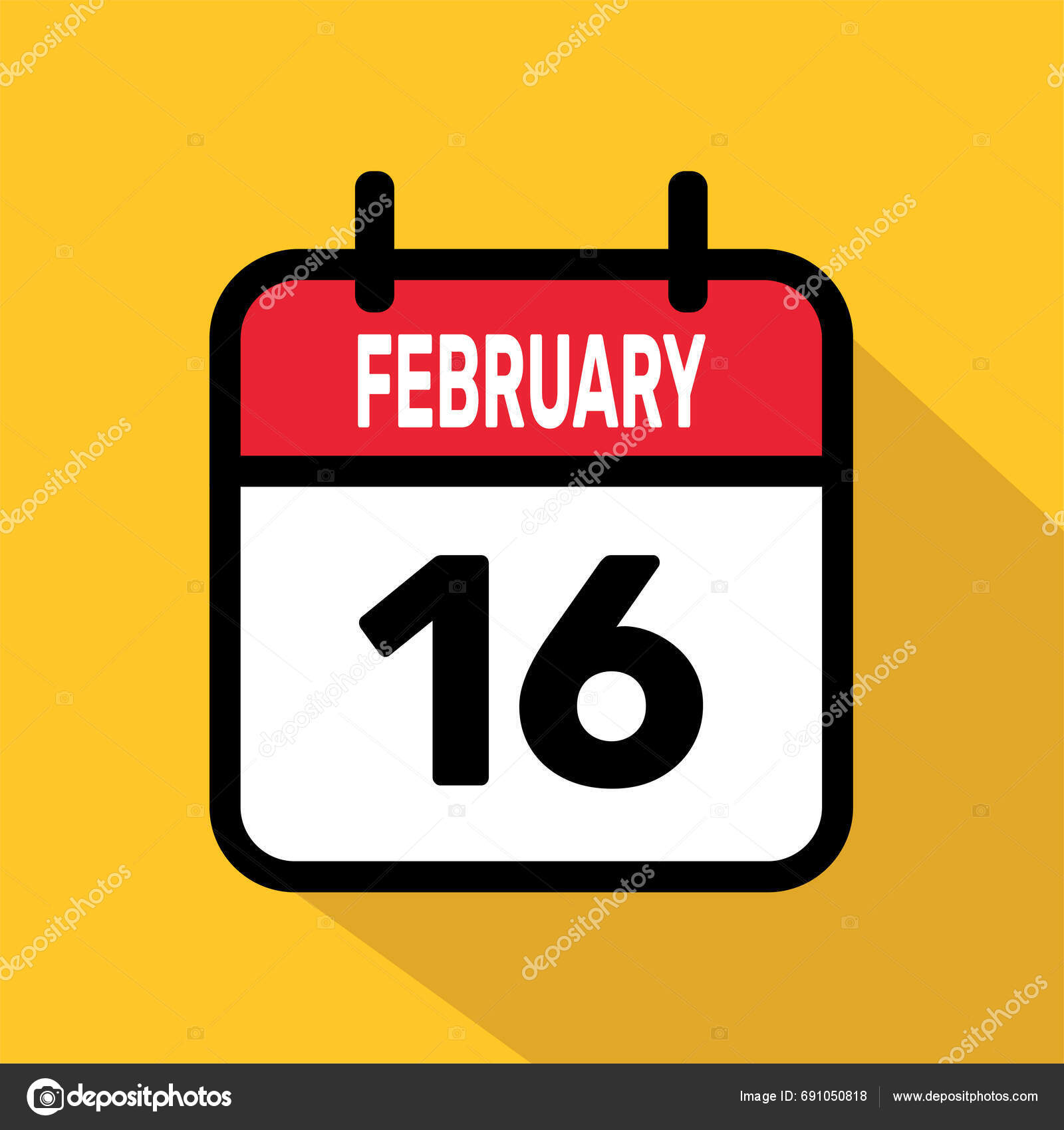 February Calendar Vector Illustration Background Design Stock Vector by ...