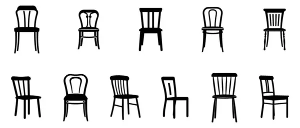 Image vectorielle Icône Chaise Illustration Vectorielle Isolé Sur Fond ...