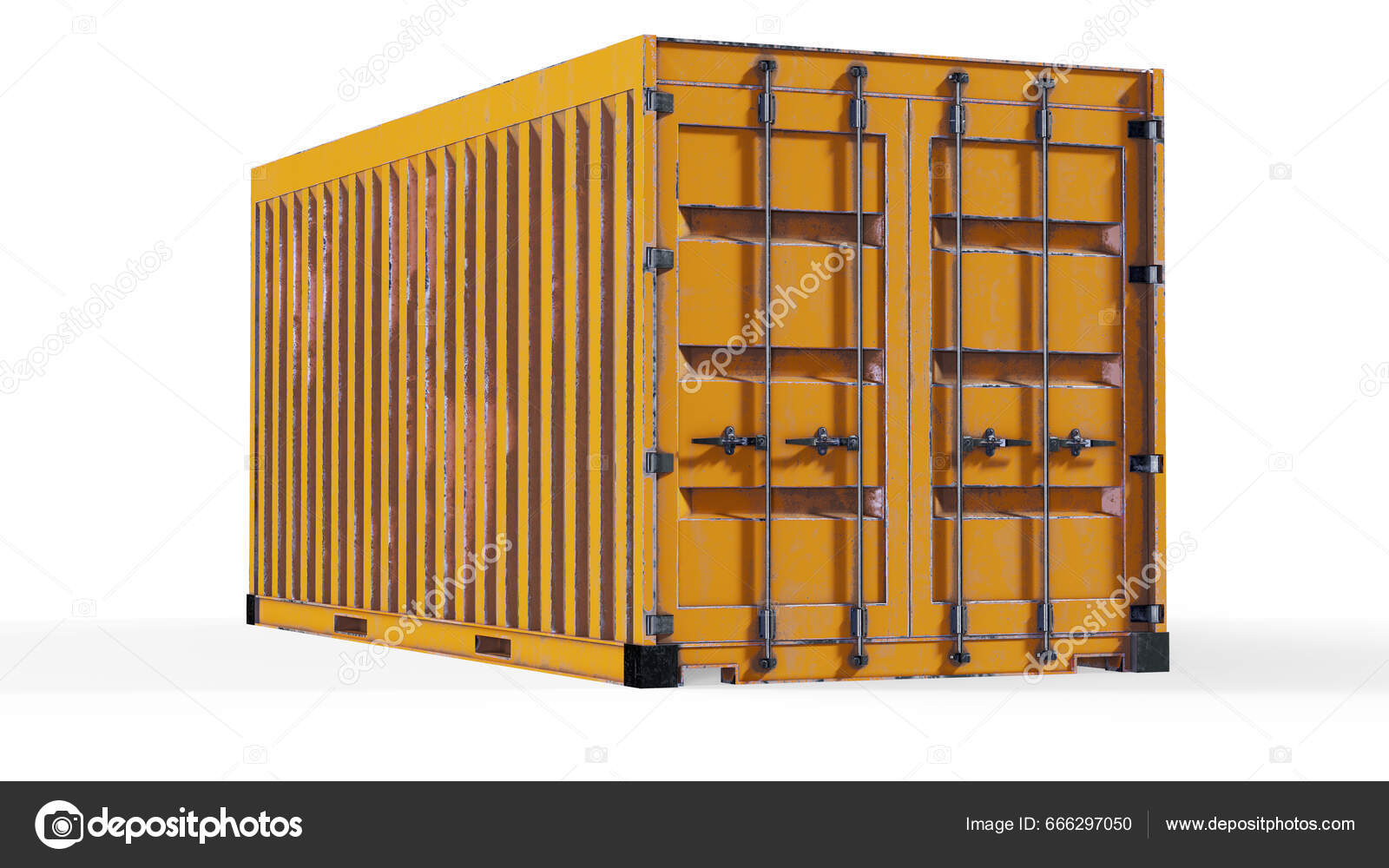Cargo Container Front Side Back View Render — Stock Photo © Vadarshop ...