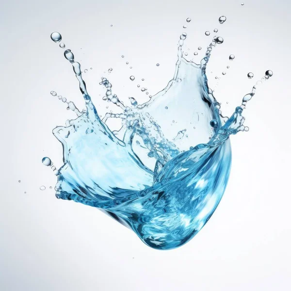 Studio shot of water splash flowing motion - Stock Image - Everypixel