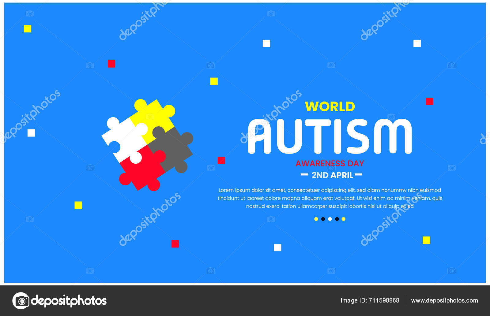 World Autism Day Banner Vector Illustration Stock Vector by ©mdryad130 ...