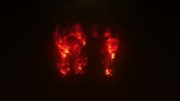 Burning Number Fire Number Alpha Channel Transparent Background Stock ...