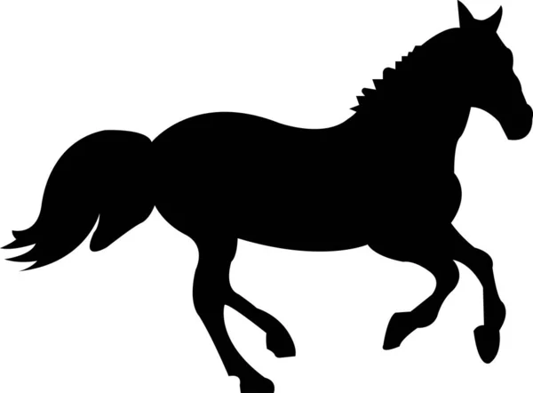 Cantering Horse Silhouette