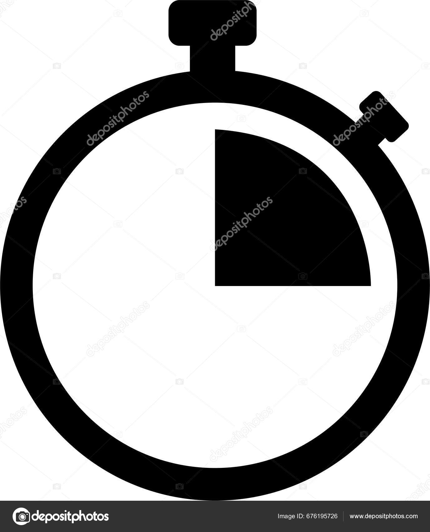 Stopwatch Icon Timer Symbol Outline Stopwatch Icon Alarm Pictogram ...