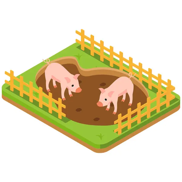 100,000 Cerdos en la granja Vector Images | Depositphotos