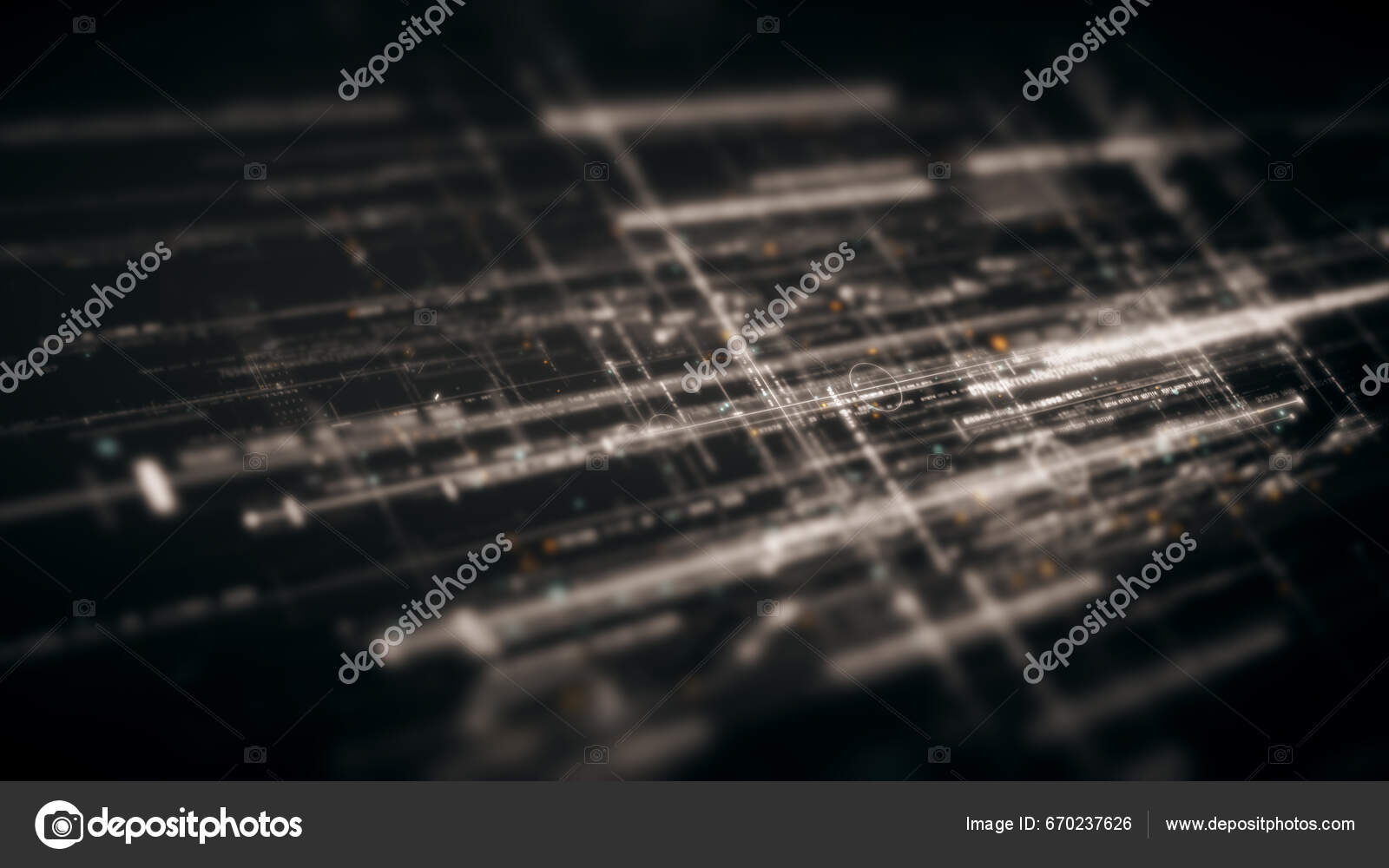 Futuristic Digital Generated Motion Abstract Matrix Cyber Environment ...