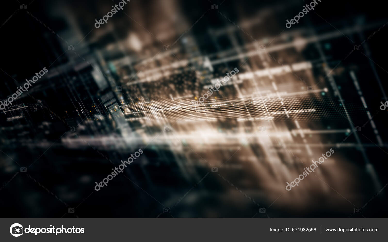 Advanced Data Matrix Simulation Cutting Edge Digital Environment Dynamic Immersive Stock Photo ...