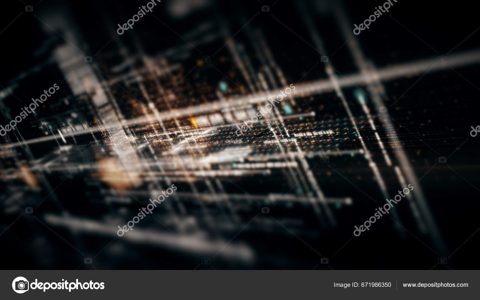 Advanced Data Matrix Simulation Cutting Edge Digital Environment Dynamic Immersive Stock Photo ...