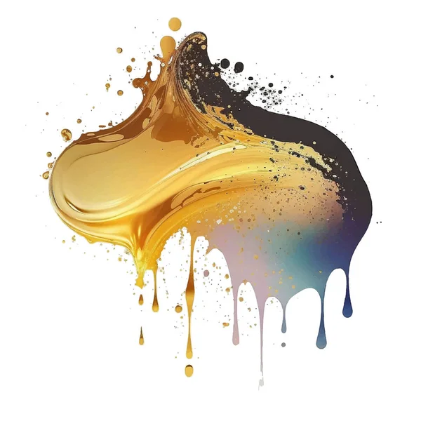 Watercolor Splash Splatter Stain Brush Stroke Spray Wet Effect White ...